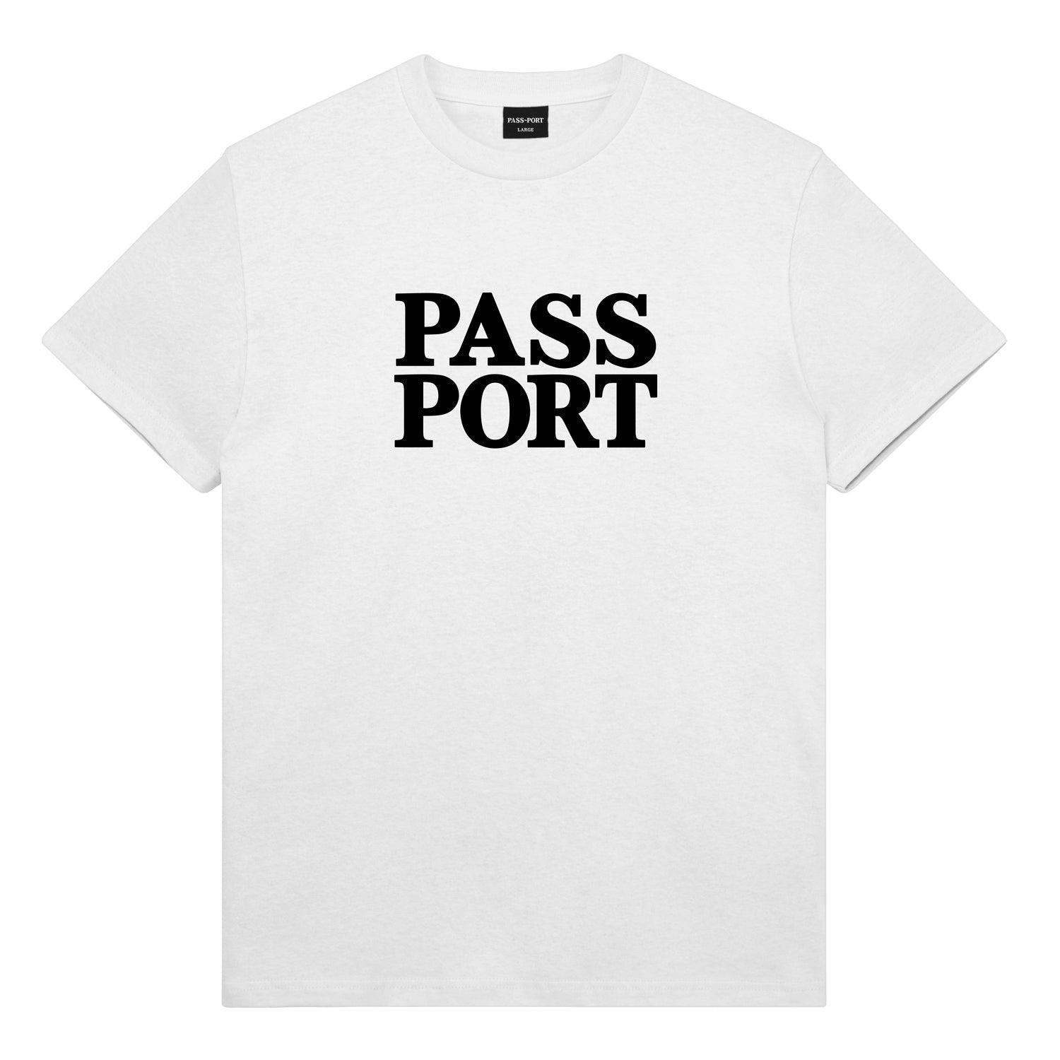Pass~Port Official Stacked Tee - White – Pass~Port USA