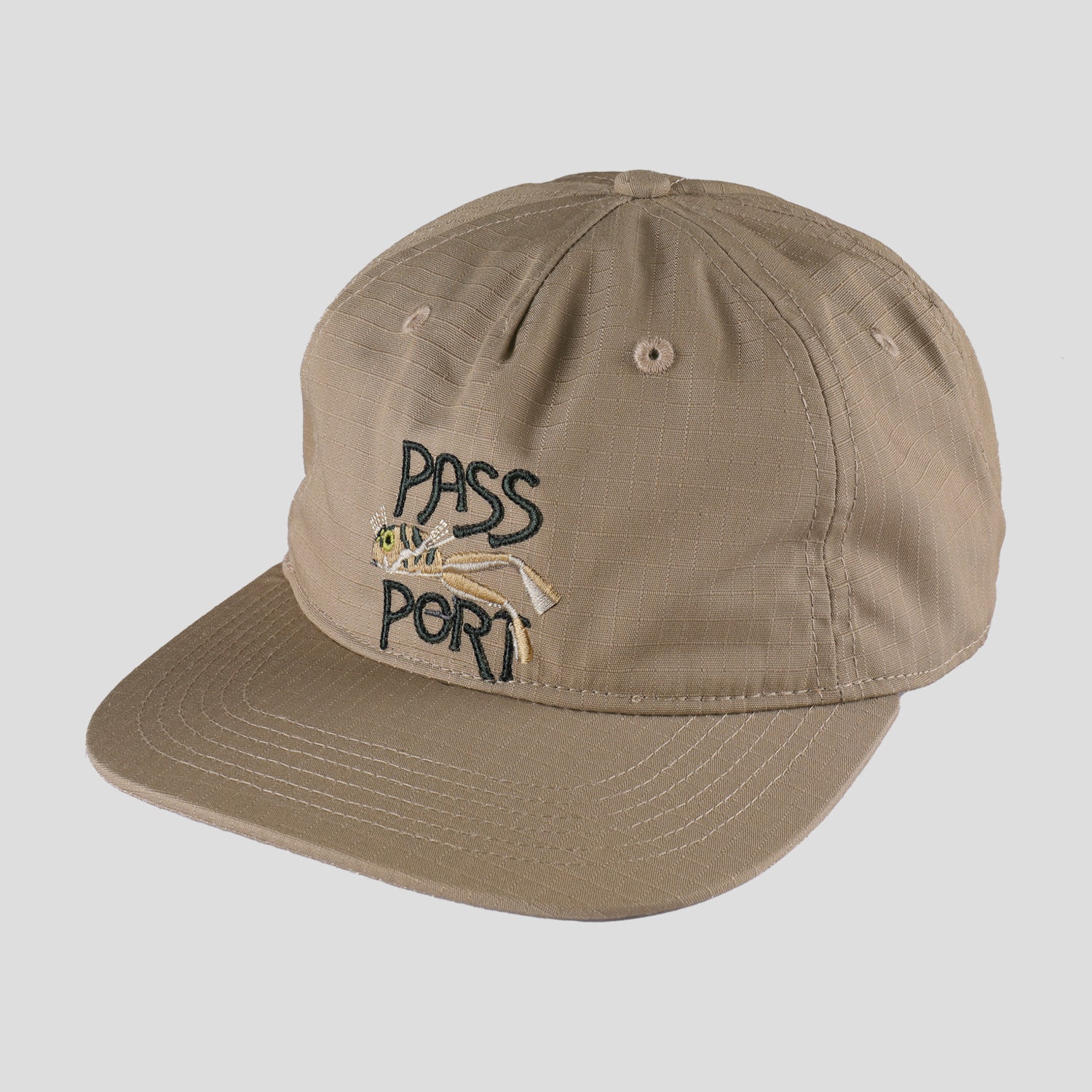 Pass~Port Frog Lure Ripstop Workers Cap - Khaki – Pass~Port USA
